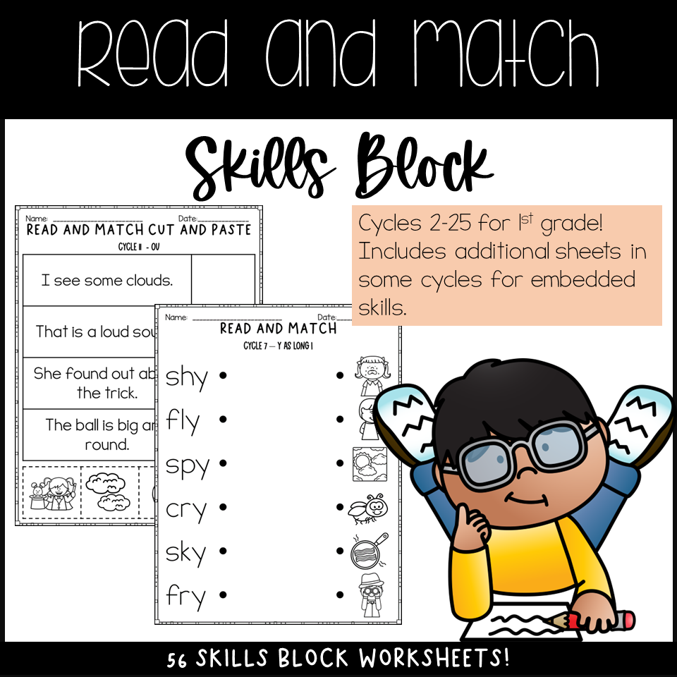 Read and Match | Skills Block | 1st Grade | Made By Teachers