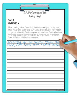 4th grade Performance Task | Eating Insects | Made By Teachers