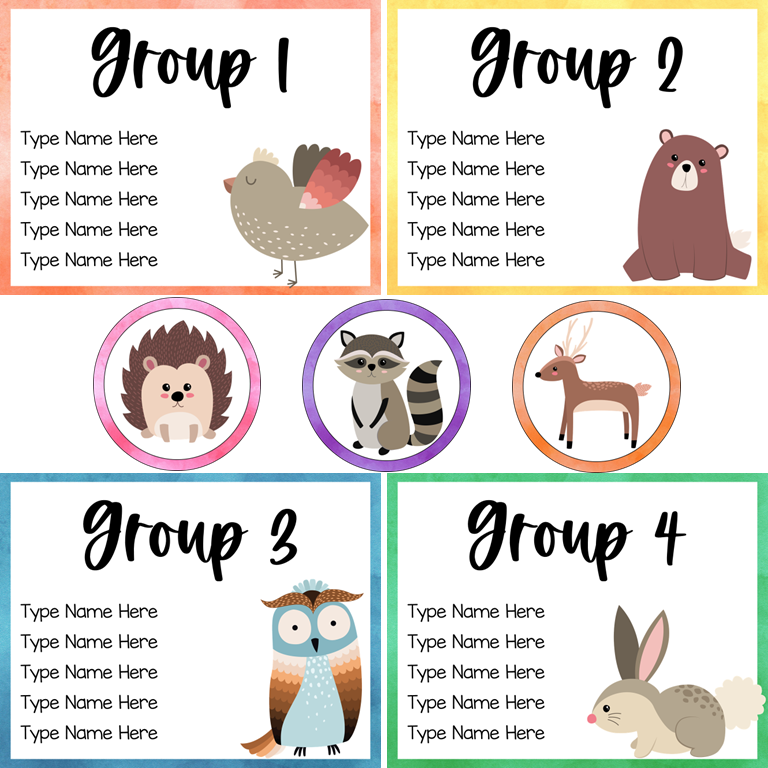 Reading Groups Labels | Woodland Watercolor | Made By Teachers