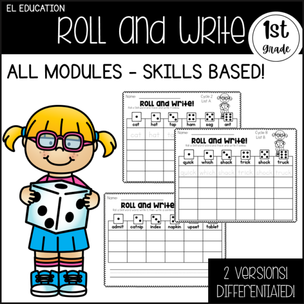 Roll and Write | First Grade | Skills Block | Made By Teachers