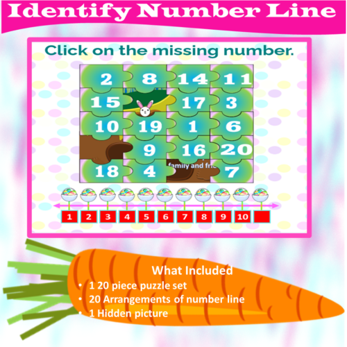 Easter Subitizing with Number Line Hidden Picture Number Sense 1-20 ...