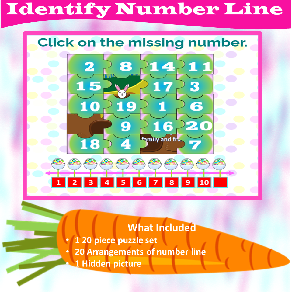 Easter Subitizing with Number Line Hidden Picture Number Sense 1-20 ...