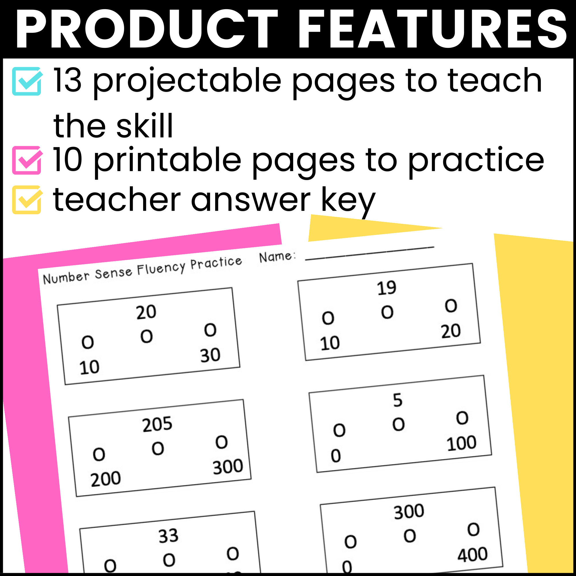 Number Sense Fluency Triads Math Test Prep | Made By Teachers
