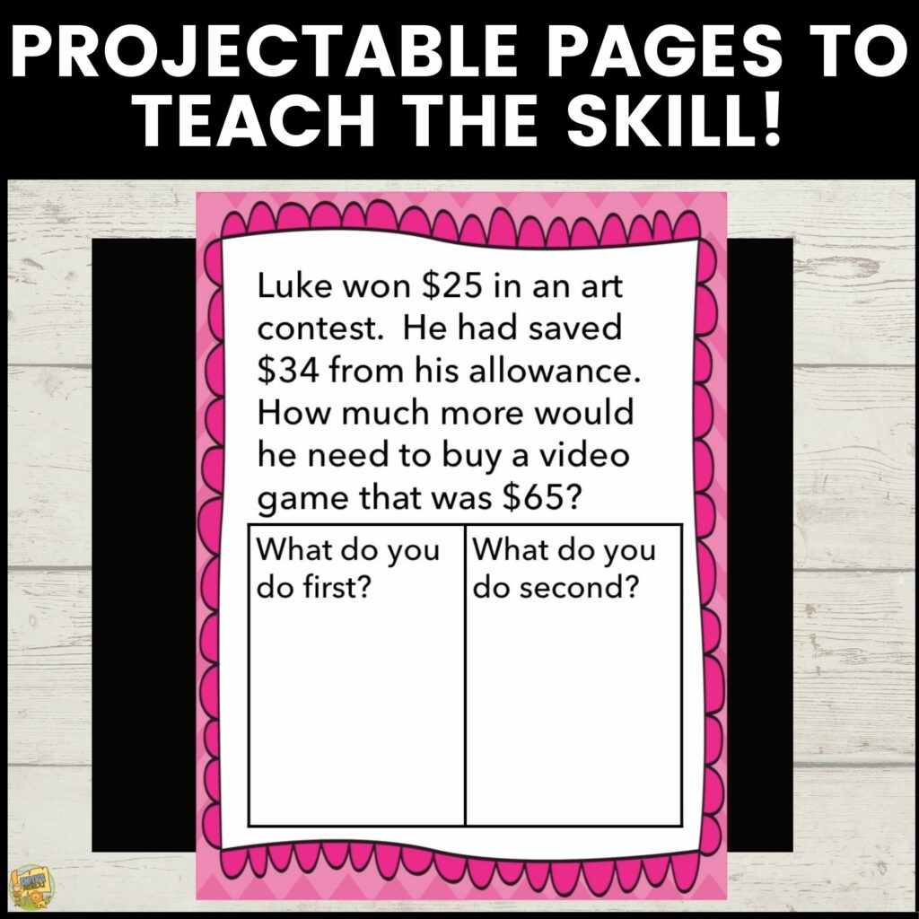 Multi-step Word Problems - Adding and Subtracting to 100 Multiple Step ...