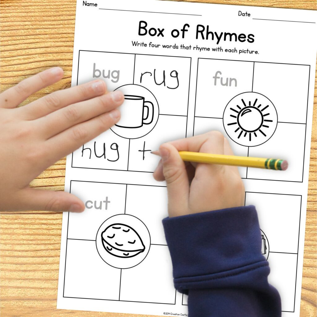 Rhyming Words Worksheets with Pictures | Made By Teachers