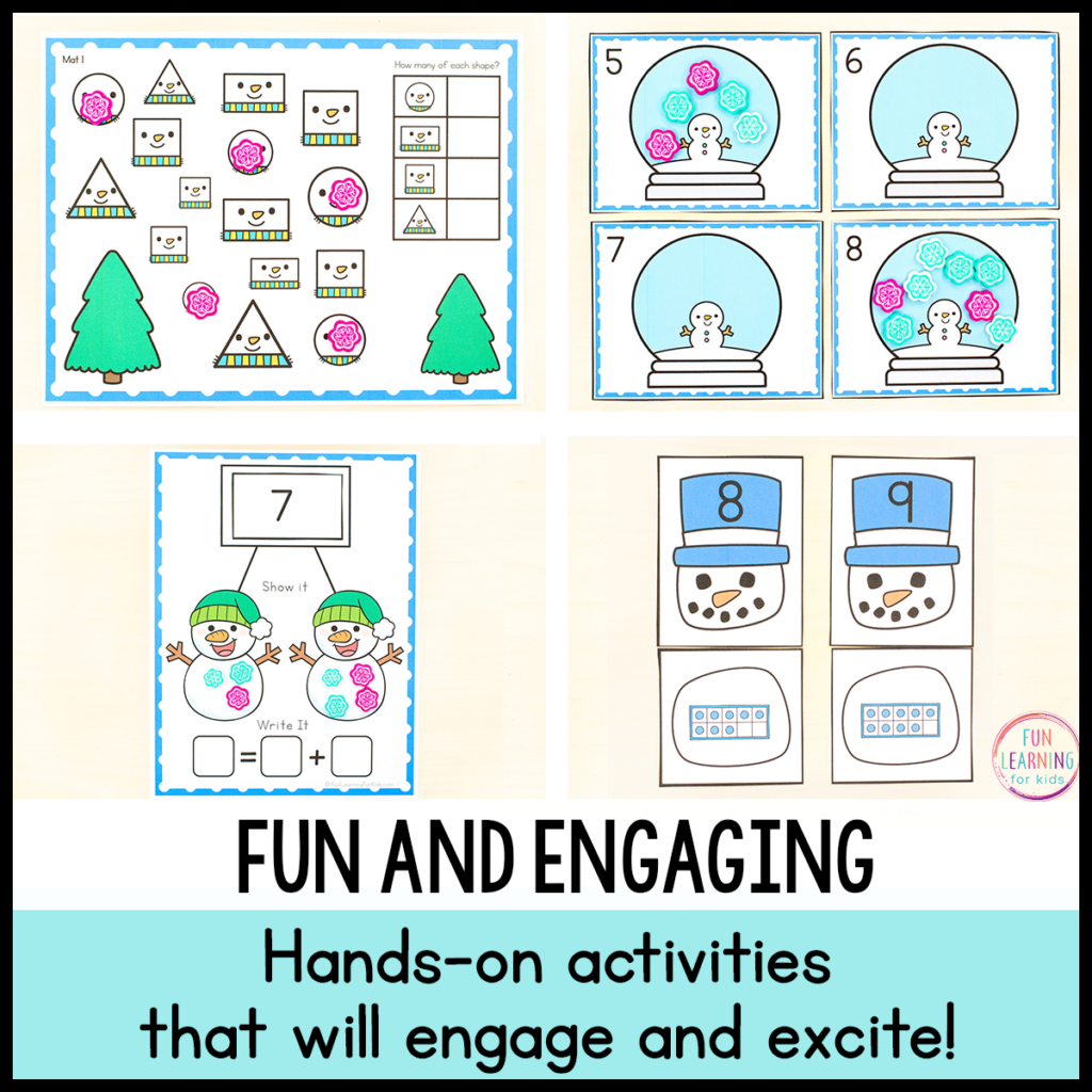 Snowman Theme Math & Literacy Centers for Preschool, Pre-K ...