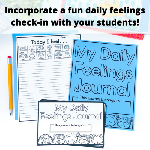 Social Emotional Learning Activities - Daily Feelings Check In Journal ...