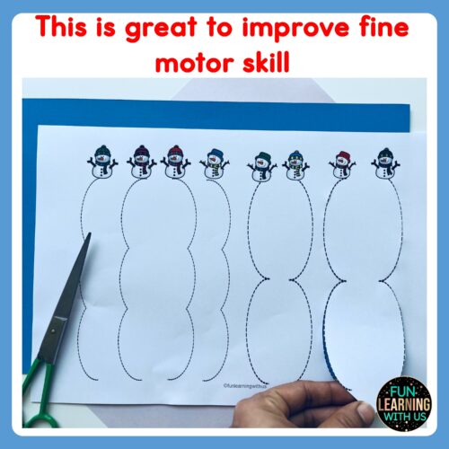 Winter Cutting Scissors Skill Practice | Winter Fine Motor Activity ...