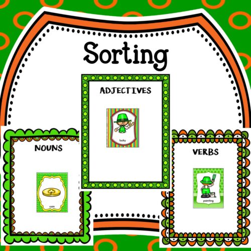 Nouns Verbs Adjectives | St. Patrick’s Day Center | Worksheets | March ...