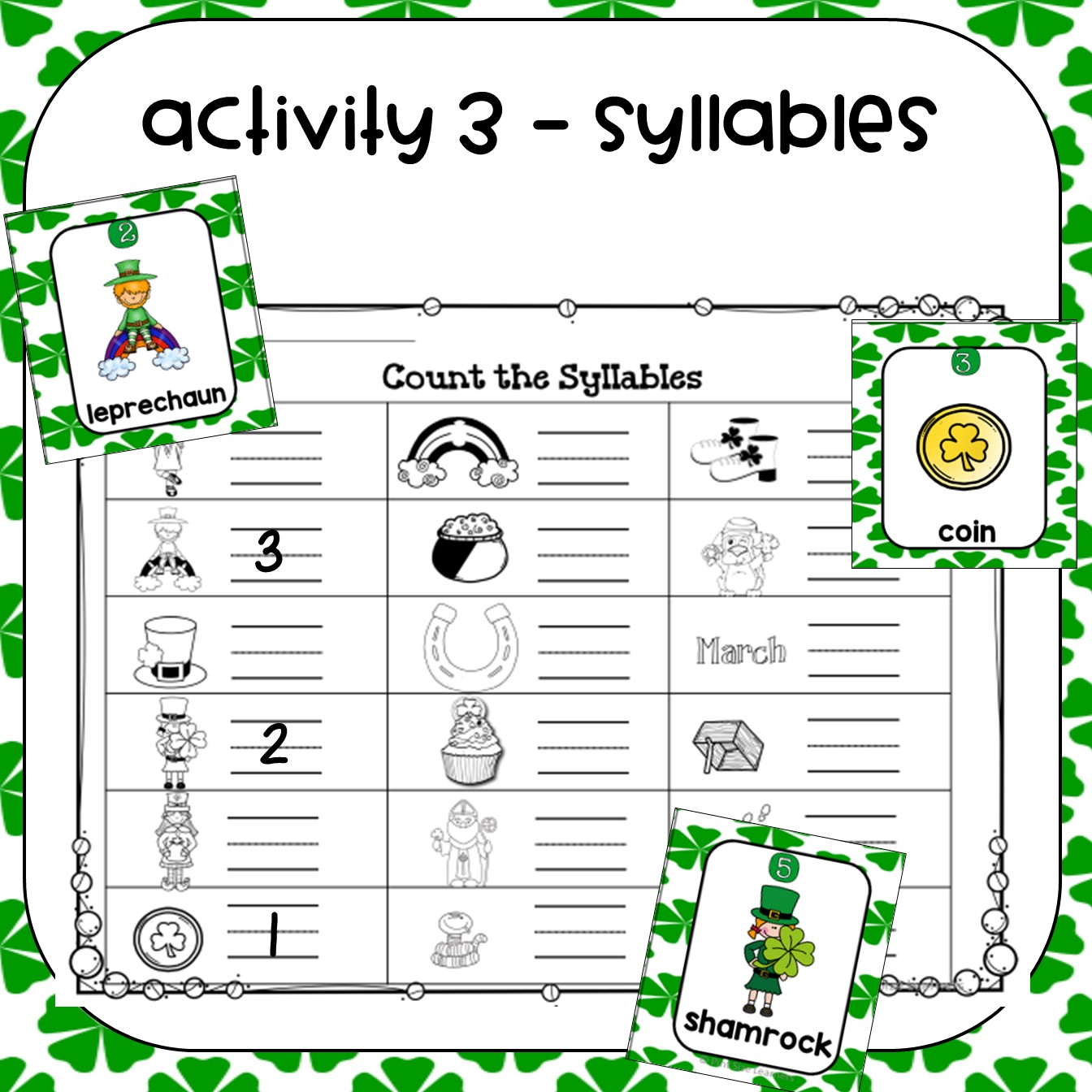 Write the Room Center St. Patrick’s Day - Themed Activities For ...