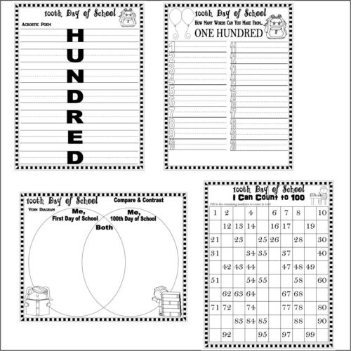 100th Day 100 Days of School Worksheets | Made By Teachers