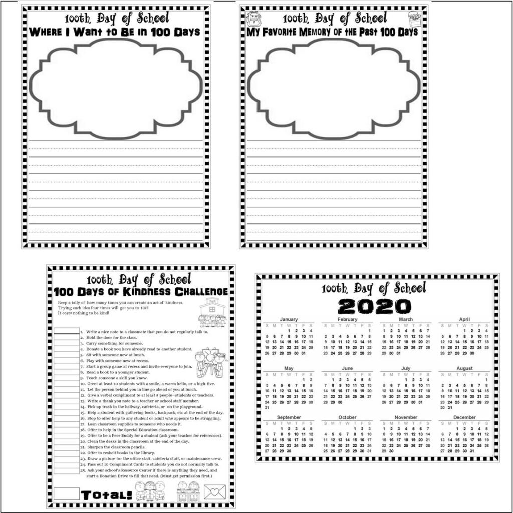 100th Day 100 Days of School Worksheets | Made By Teachers