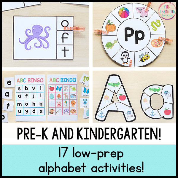 Alphabet Activities - Letter Identification & Sounds - Preschool ...