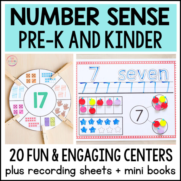 Number Sense Activities and Games for Math Centers in Preschool and ...