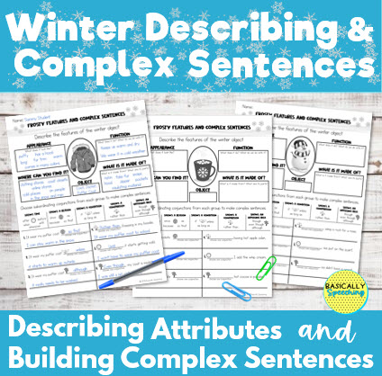Winter Describing and Complex Sentences | Made By Teachers