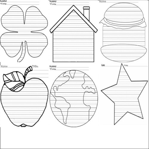 SPRING 75 Daily Writing Journal Prompts Shaped Lined Paper for 3 March ...