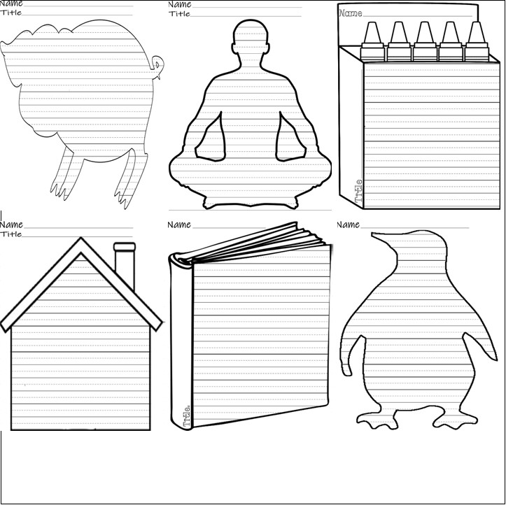 April Journal 25 Daily Writing Prompts Varied Theme Shaped Primary ...