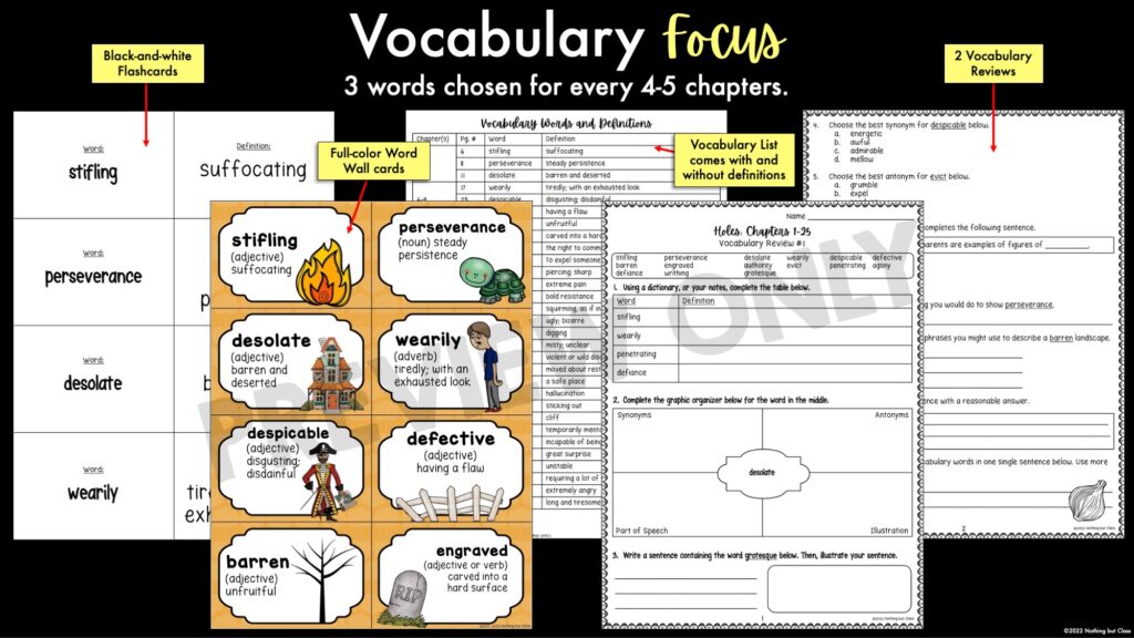 Holes Novel Study Unit | Comprehension Questions with Activities and ...