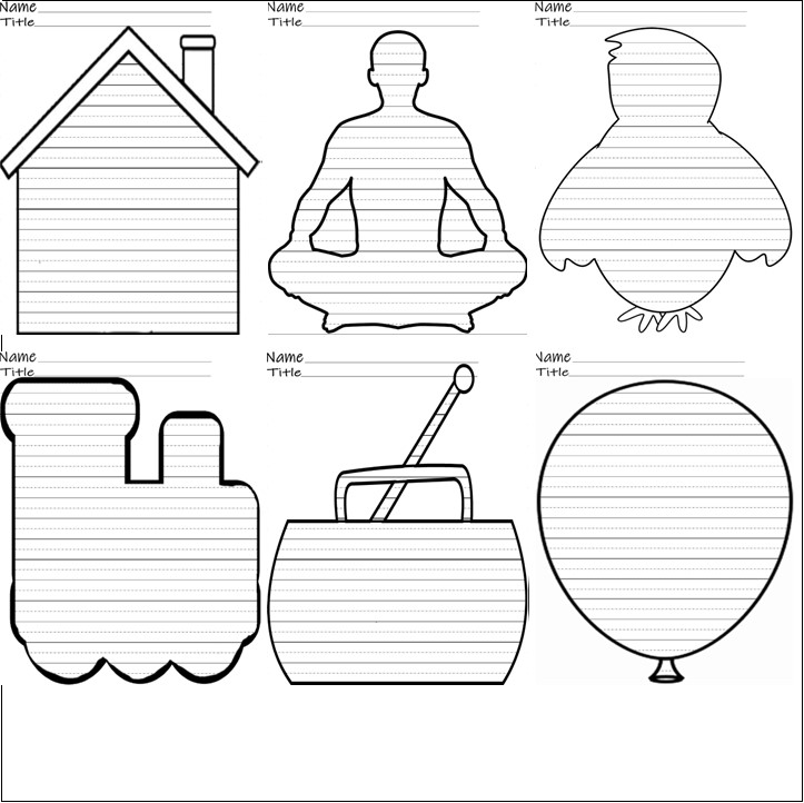 May Journal 25 Daily Writing Prompts Varied Theme Shaped Primary Lines ...