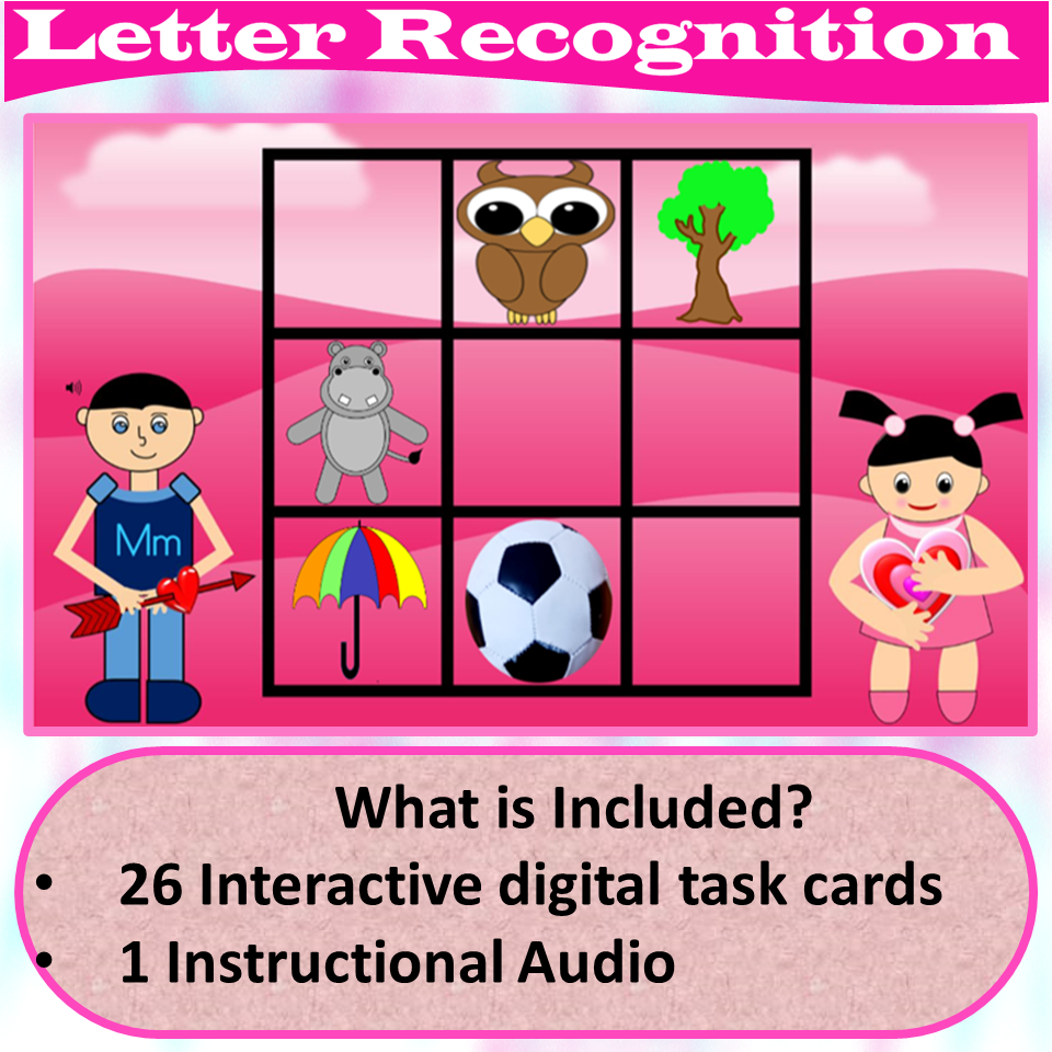 Valentine Alphabet Matching Game Boom Cards | Made By Teachers