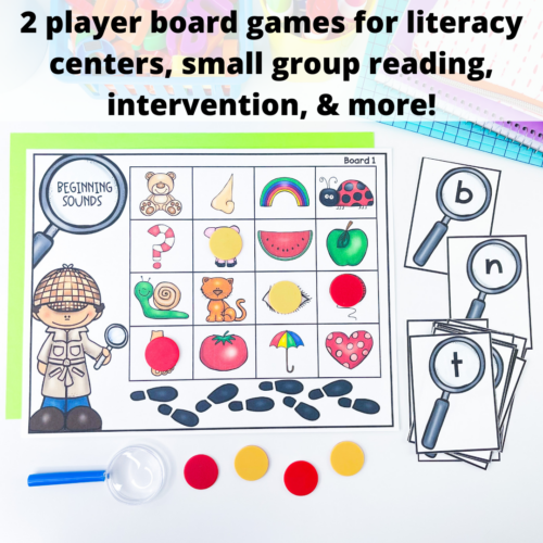 Beginning Sounds - Word Detective Games for Literacy Centers | Made By ...