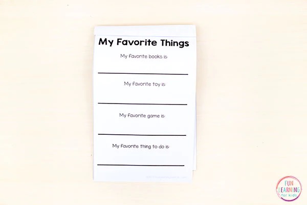 All About Me Activities for Centers - All About Me Book - Writing, Math ...
