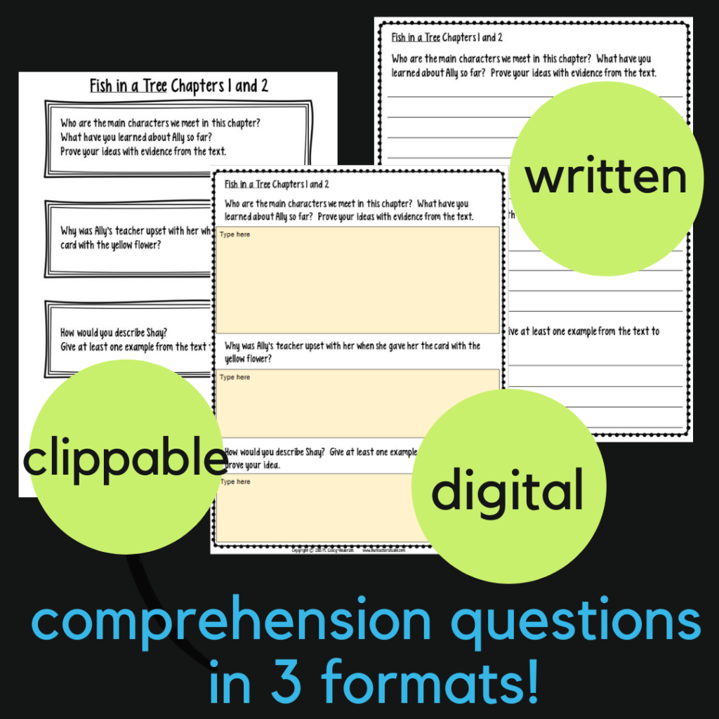 Fish in a Tree Novel Study - Print and Digital Access | Made By Teachers