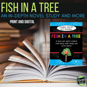 Fish in a Tree Novel Study - Print and Digital Access | Made By Teachers