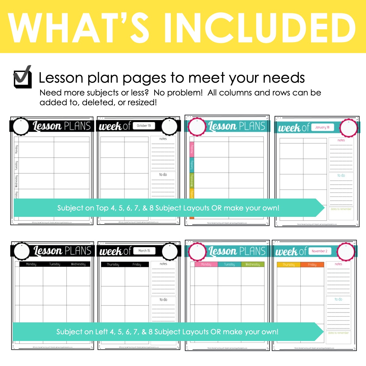 Teacher Planner | EDITABLE Digital & Printable Binder | 2023-2026 ...