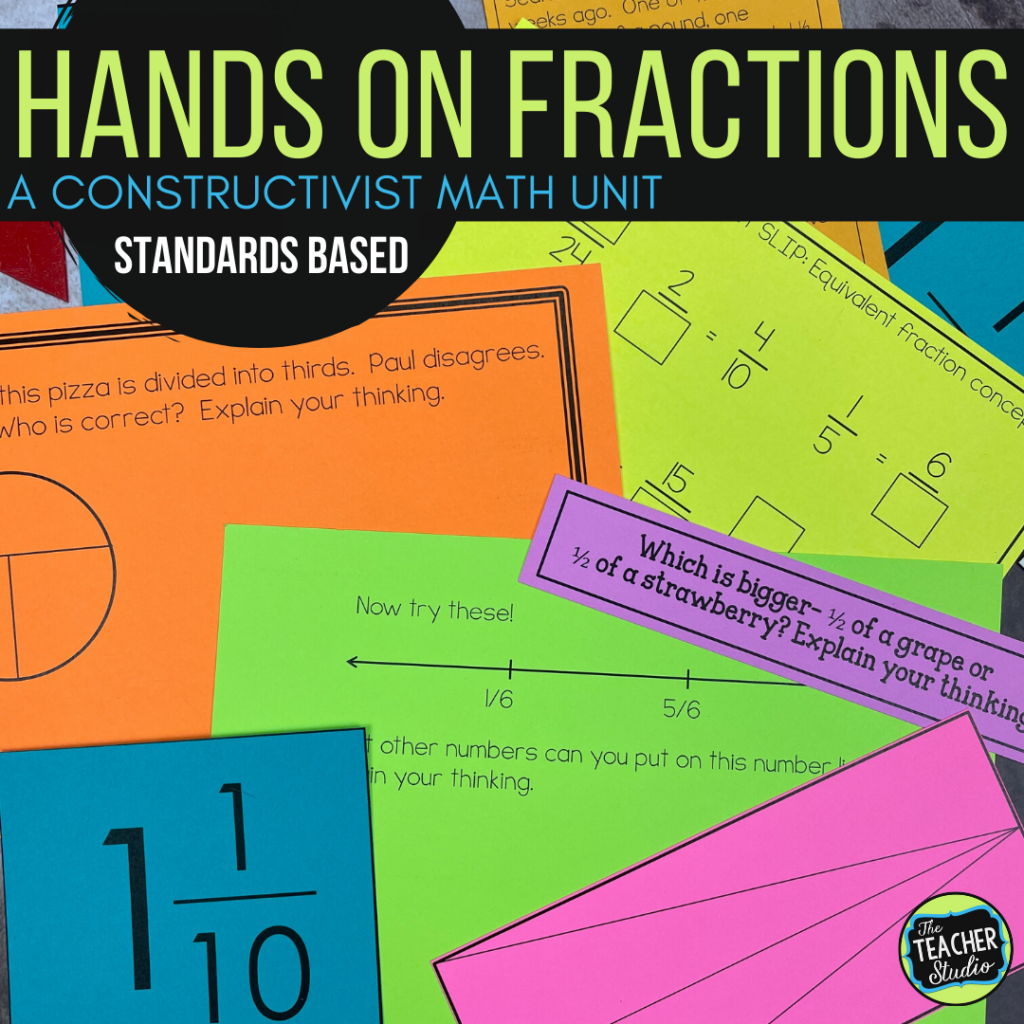 4th Grade Fraction Unit - Conceptual Fraction Activities and Fraction ...