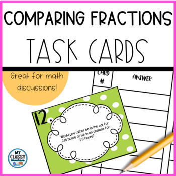Equivalent Fractions and Comparing Fractions Activity Would You Rather ...