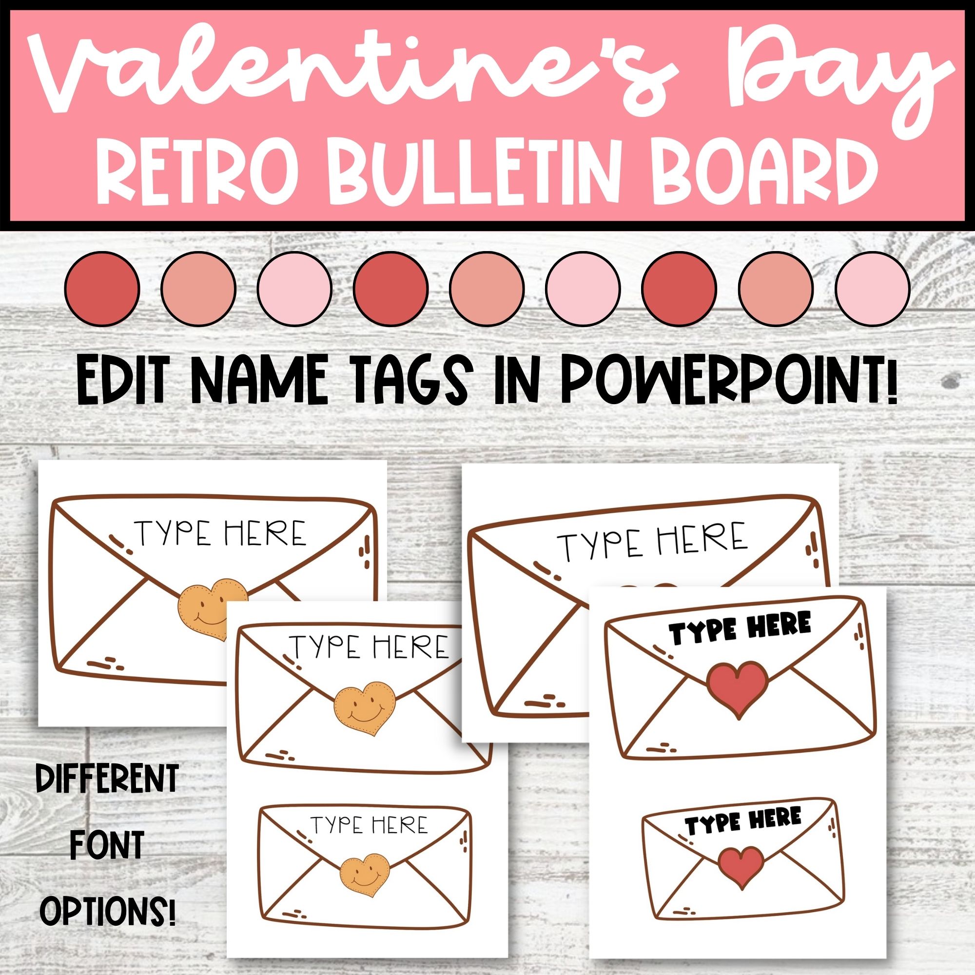 Retro Valentine's Day Bulletin Board and February Door Decor with ...