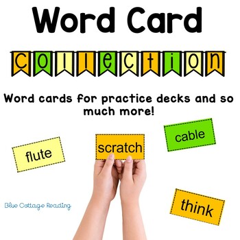 Structured Literacy Word Card Collection - Orton Gilingham - Practice ...