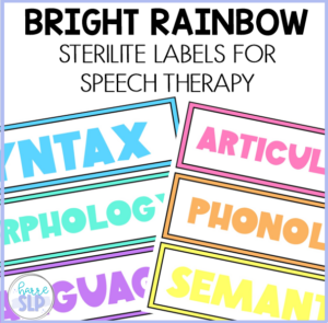 Bright Rainbow Speech Therapy Room Décor Bundle | Made By Teachers