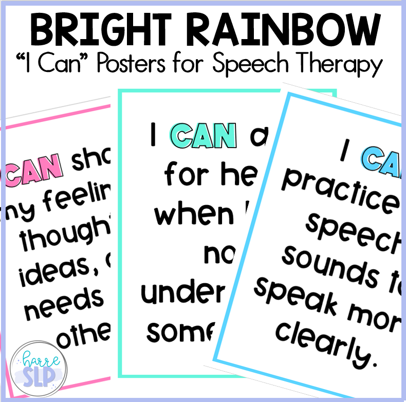 Bright Rainbow Speech Therapy Room Décor Bundle | Made By Teachers