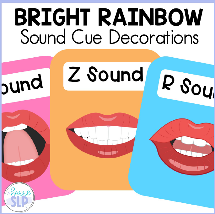 Bright Rainbow Speech Therapy Room Décor Bundle | Made By Teachers