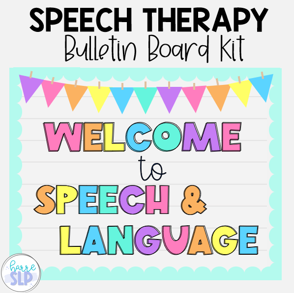 Bright Rainbow Speech Therapy Room Décor Bundle | Made By Teachers