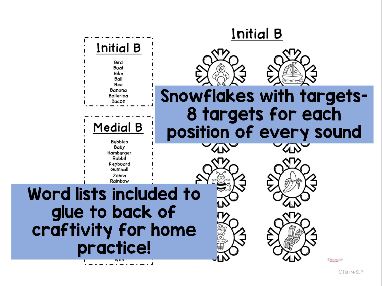 Stuff the Snow Globe Winter Speech and Language Therapy Craftivity ...