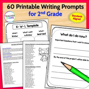 2nd GRADE WRITING PROMPTS Opinion Persuasive Informational Narrative ...