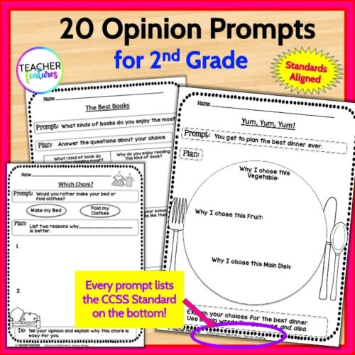 2nd GRADE WRITING PROMPTS Opinion Persuasive Informational Narrative ...