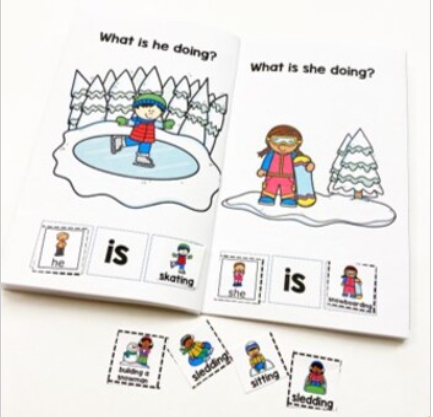 Winter & Christmas Themed Core Word For AAC Book Bundle | Speech ...