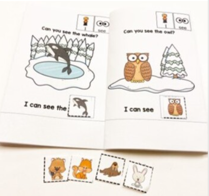 Winter & Christmas Themed Core Word For AAC Book Bundle | Speech ...