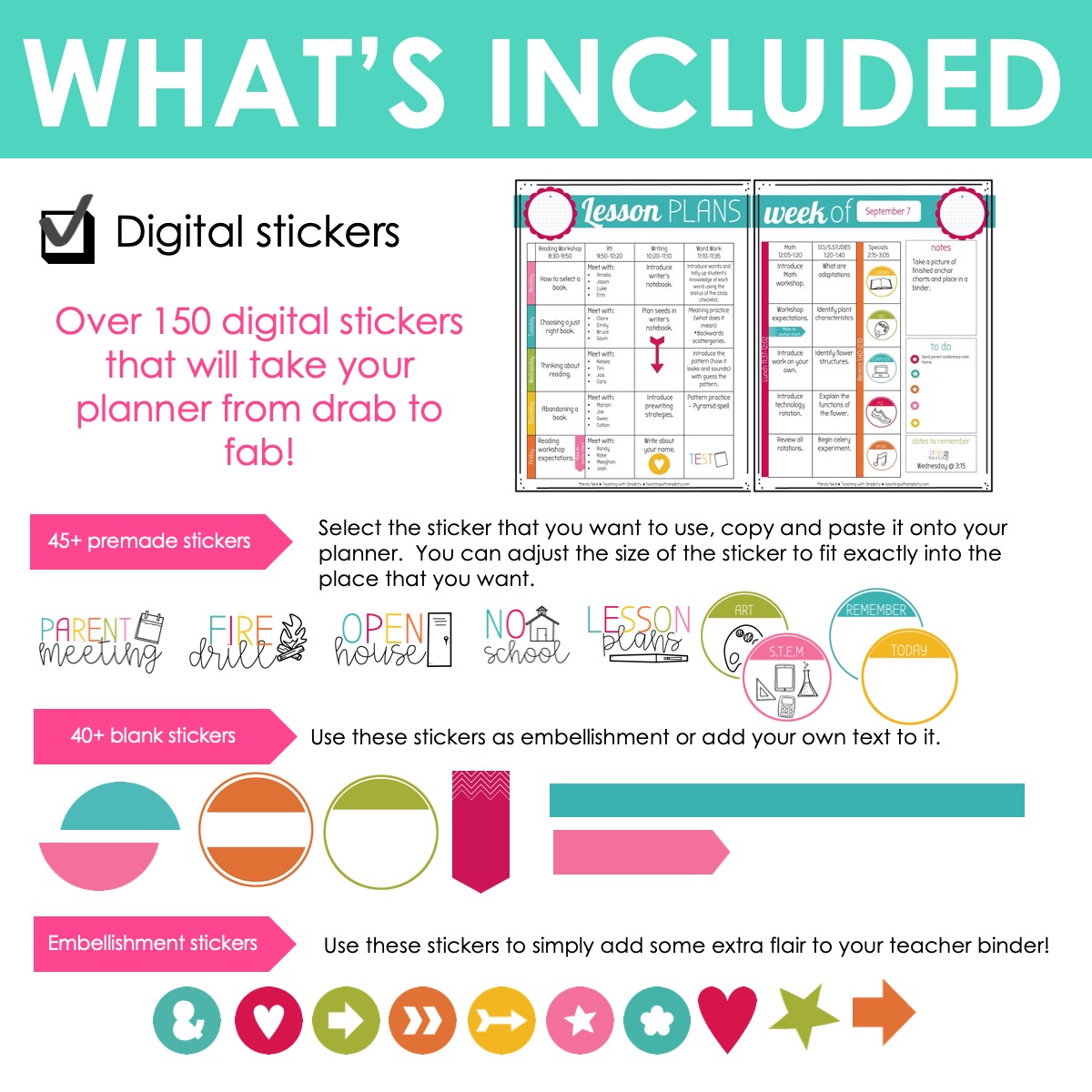 Teacher Planner | EDITABLE Digital & Printable Binder | 2023-2026 ...