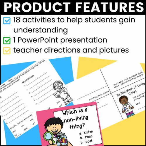 Living and Non-Living Things - Science Unit + PPT - Living and ...