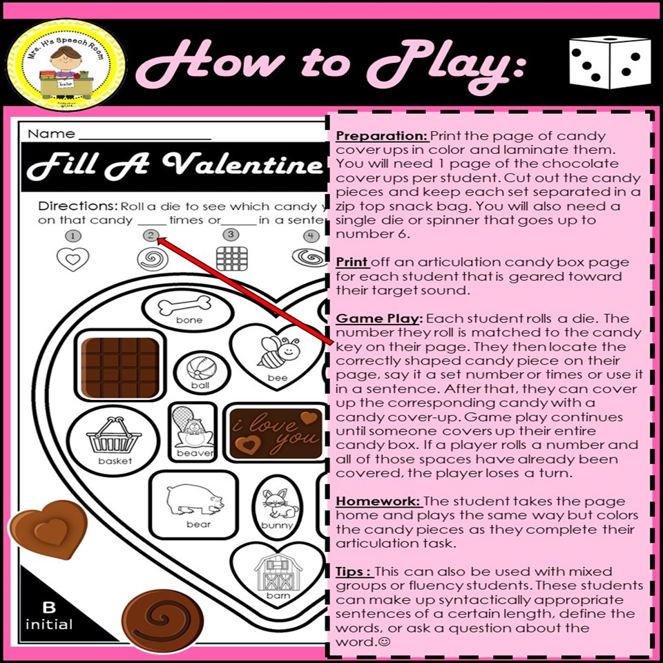 Valentines Day Articulation Activity for Speech Therapy | Made By Teachers