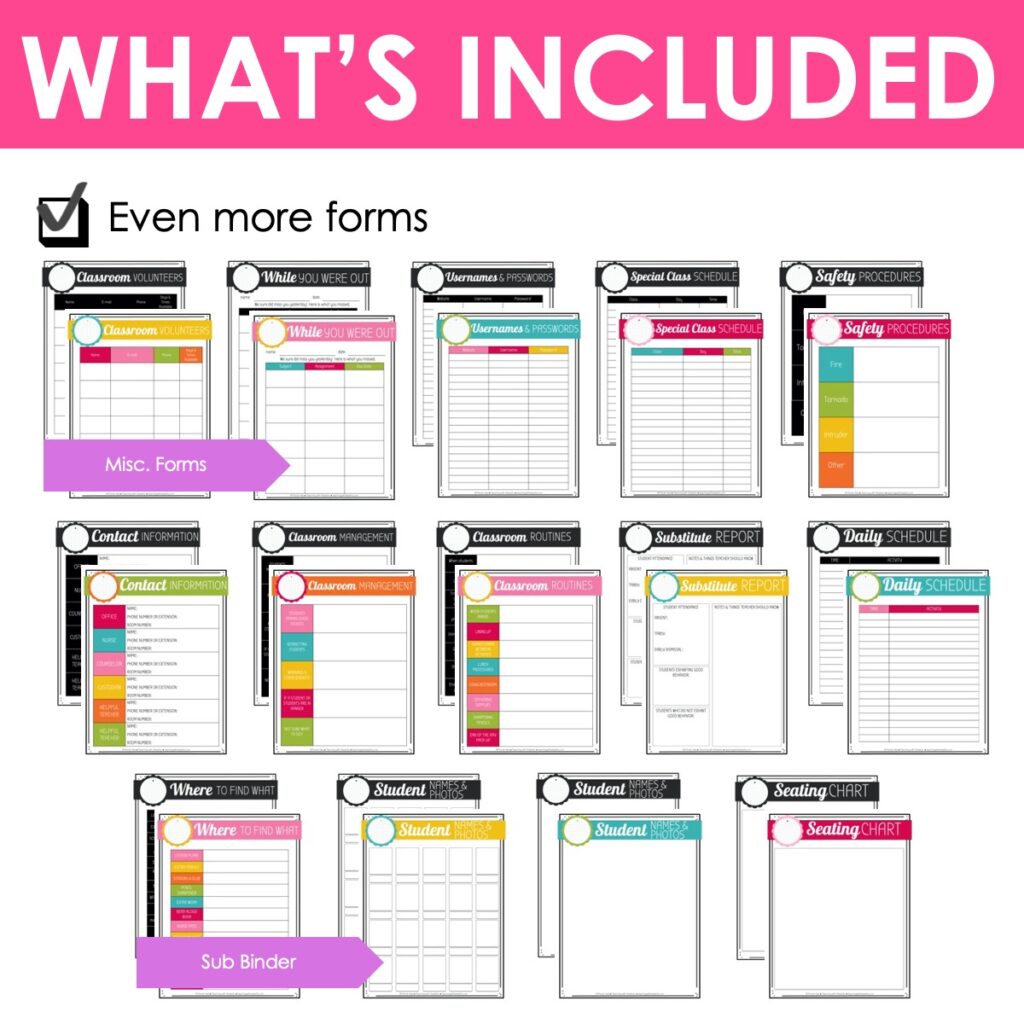 Teacher Planner | EDITABLE Digital & Printable Binder | 2023-2026 ...
