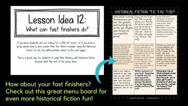 Historical Fiction Book Study | Historical Fiction Activities Distance ...