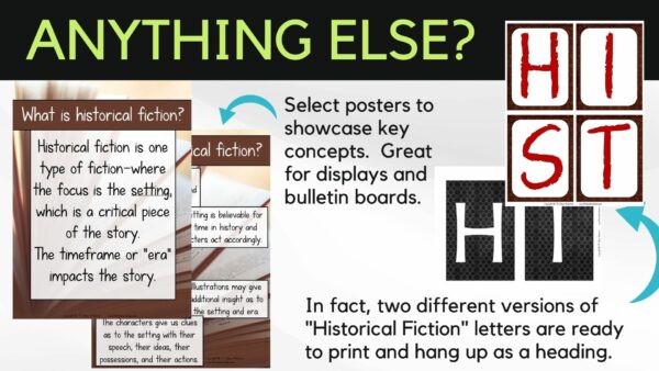 Historical Fiction Book Study | Historical Fiction Activities Distance ...