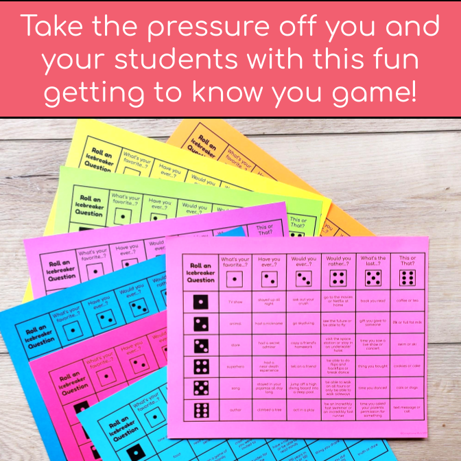 Roll an Icebreaker Question | Made By Teachers