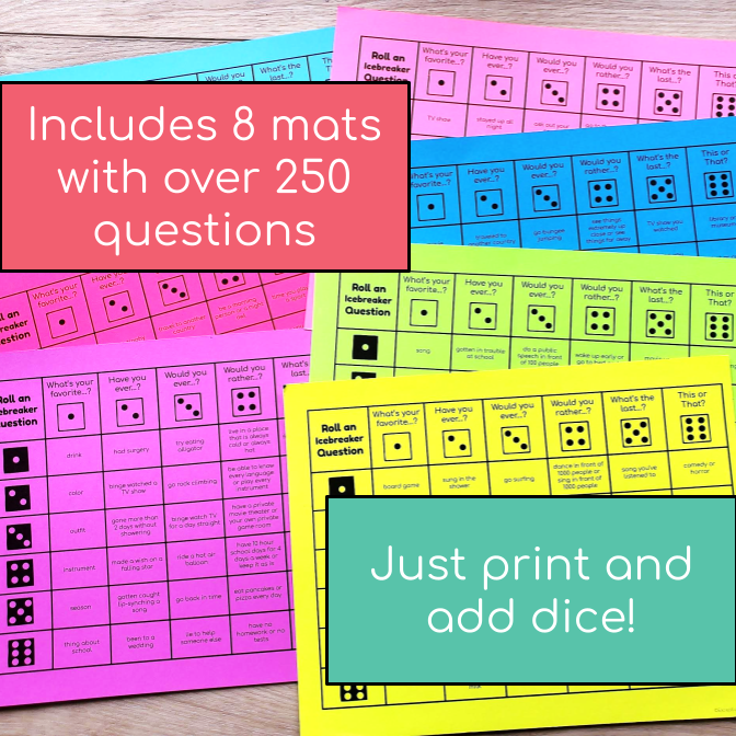 Roll an Icebreaker Question | Made By Teachers